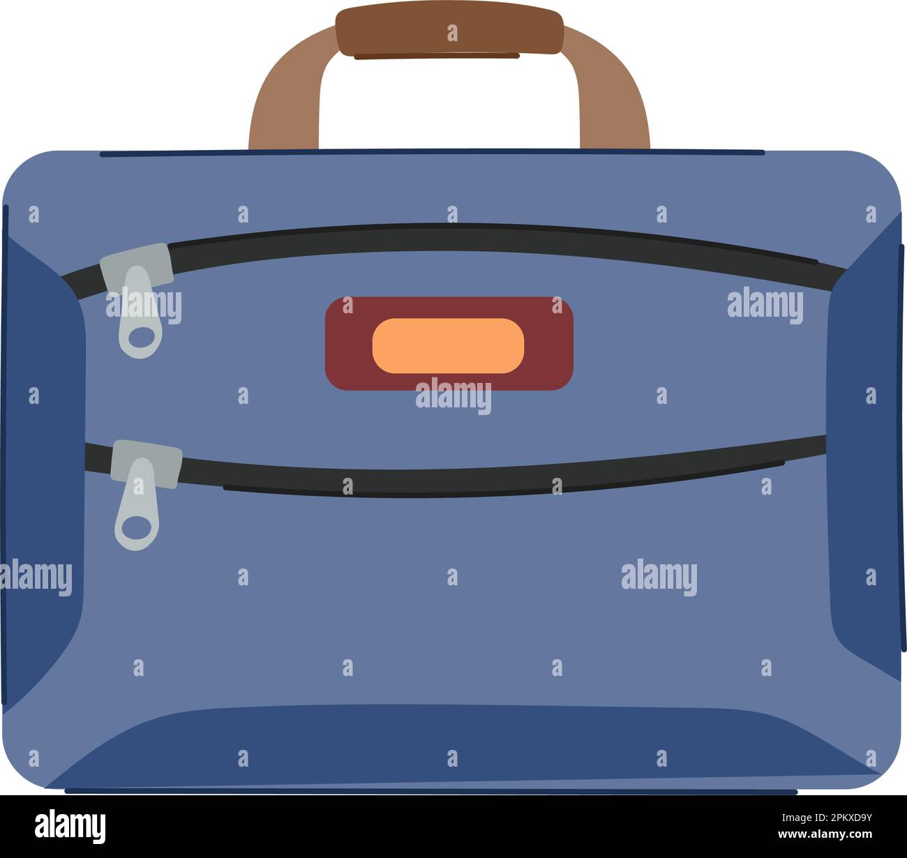 case briefcase for men cartoon vector illustration Stock Vector Image ...