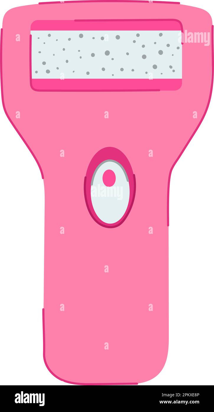 female callus remover cartoon vector illustration Stock Vector Image ...