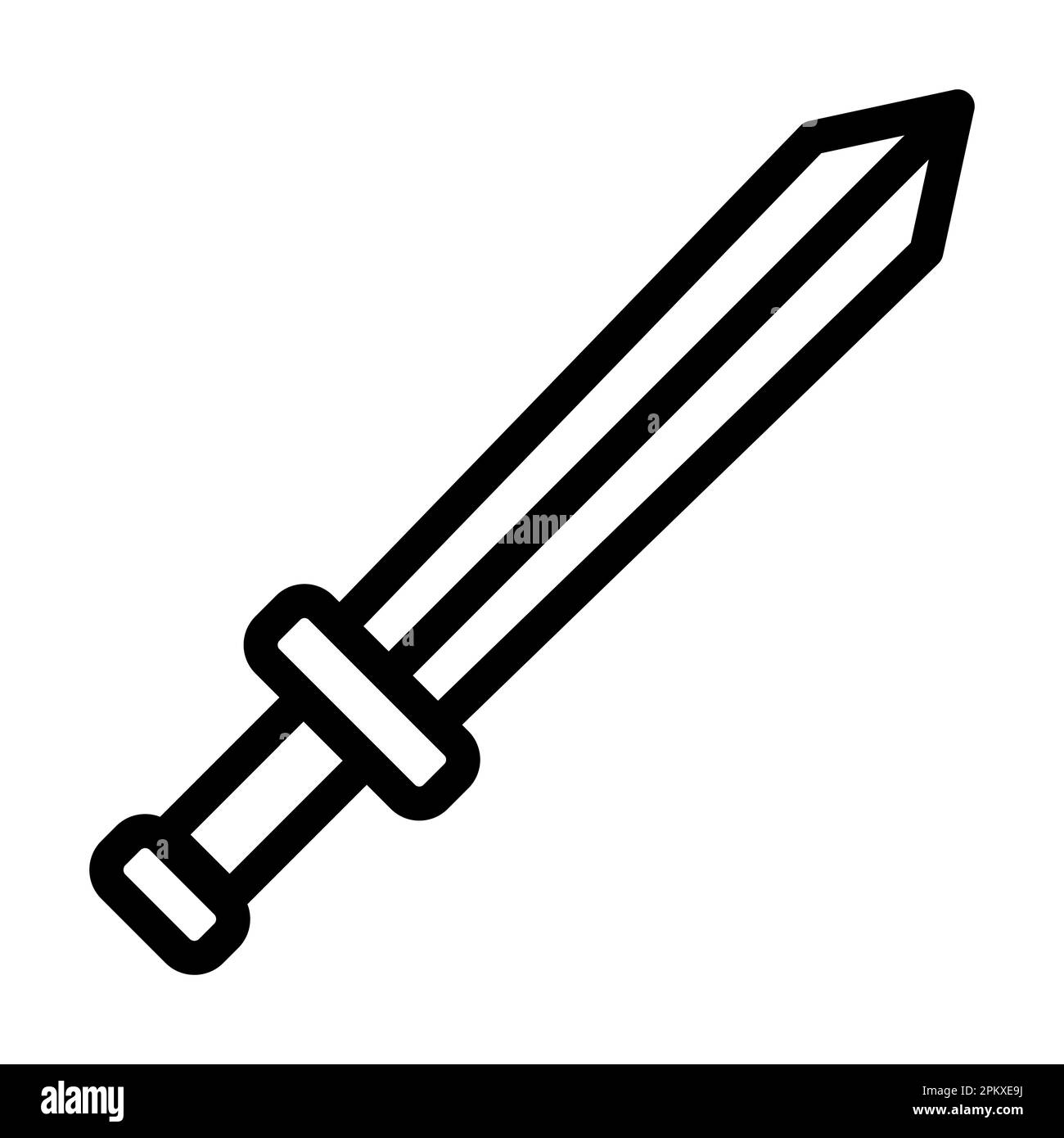 Sword Vector Thick Line Icon For Personal And Commercial Use Stock Photo - Alamy
