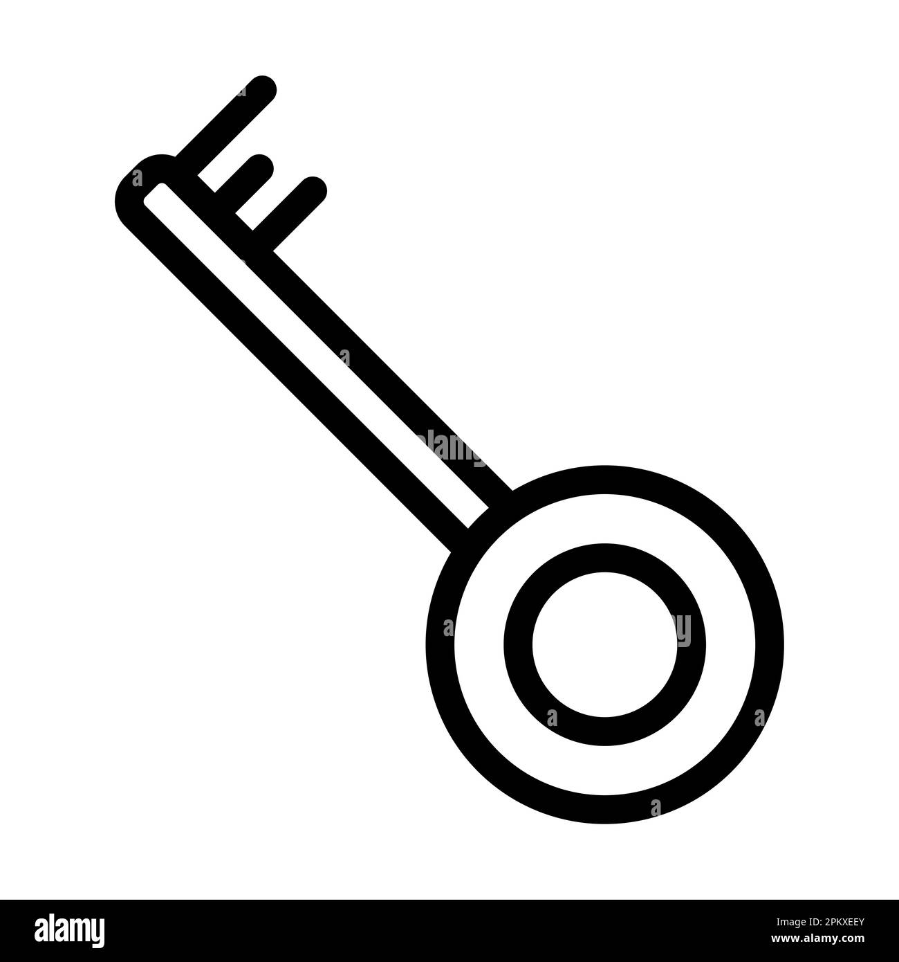 Key Vector Thick Line Icon For Personal And Commercial Use Stock Photo - Alamy