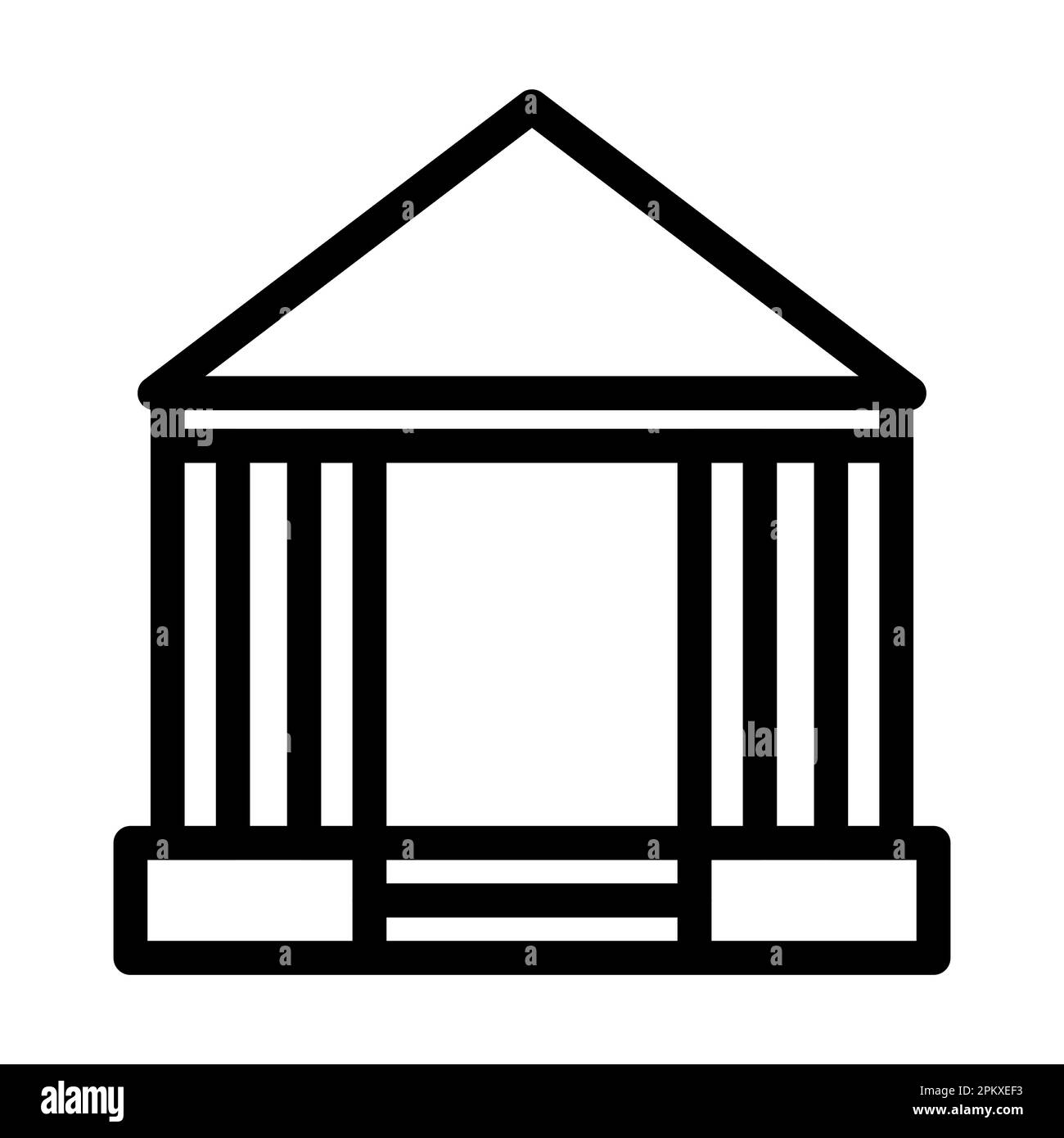 Pavilion Vector Thick Line Icon For Personal And Commercial Use Stock ...