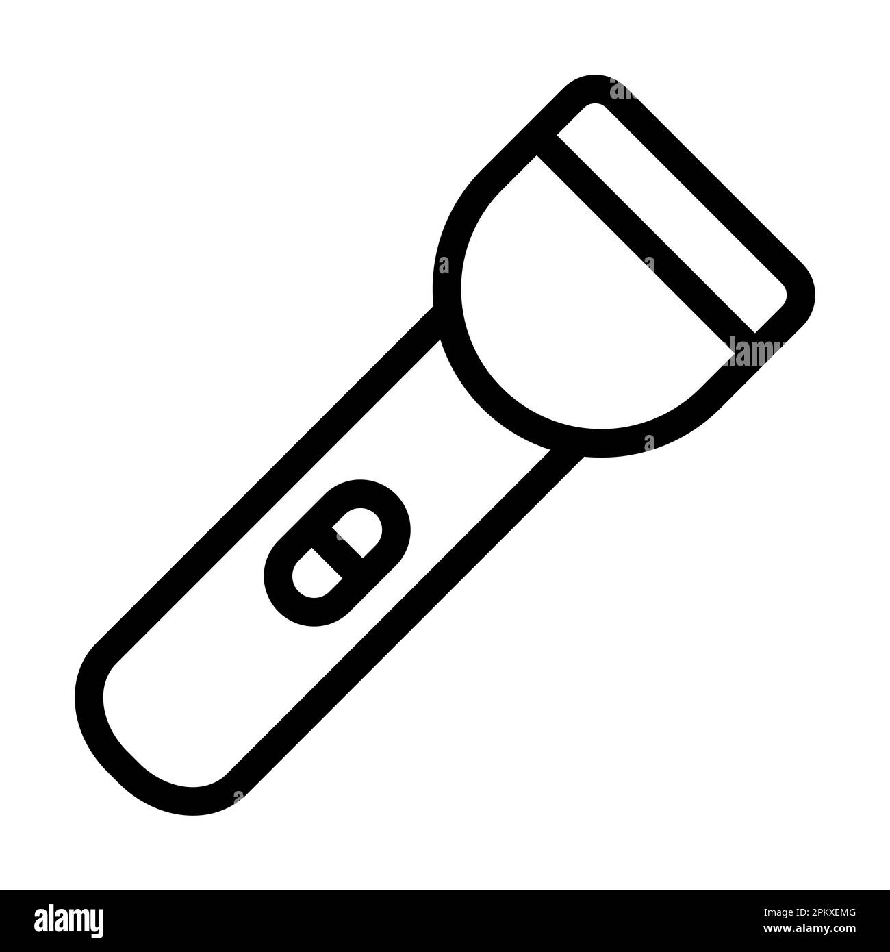 Torch Vector Thick Line Icon For Personal And Commercial Use Stock ...