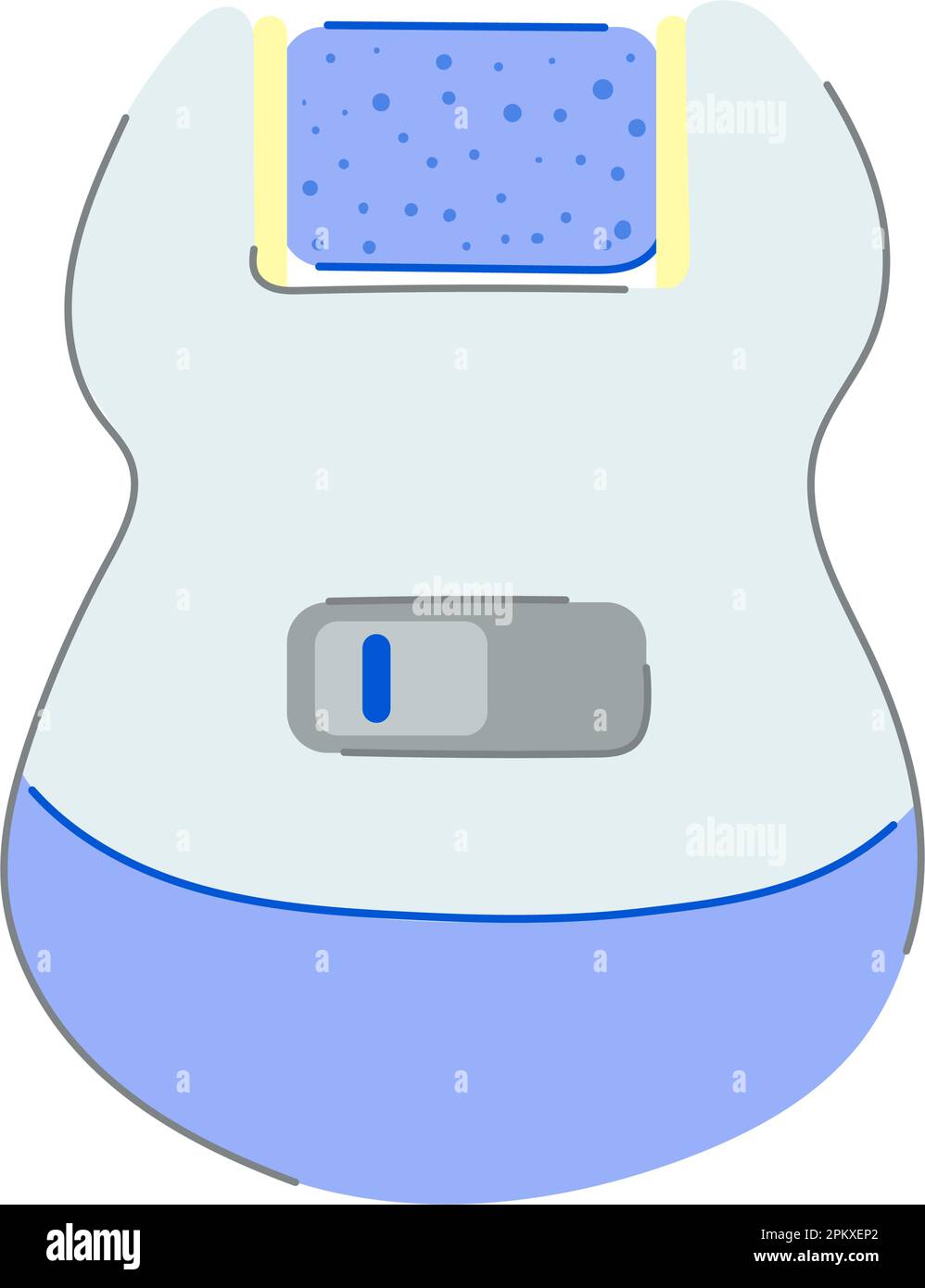 woman callus remover cartoon vector illustration Stock Vector Image ...