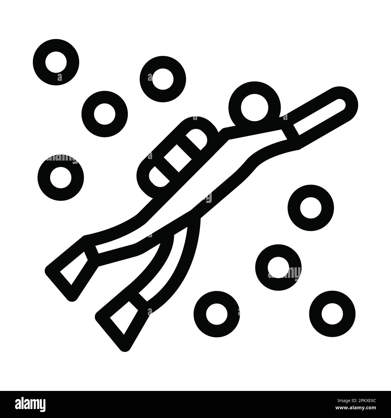 Dive Vector Thick Line Icon For Personal And Commercial Use Stock Photo ...