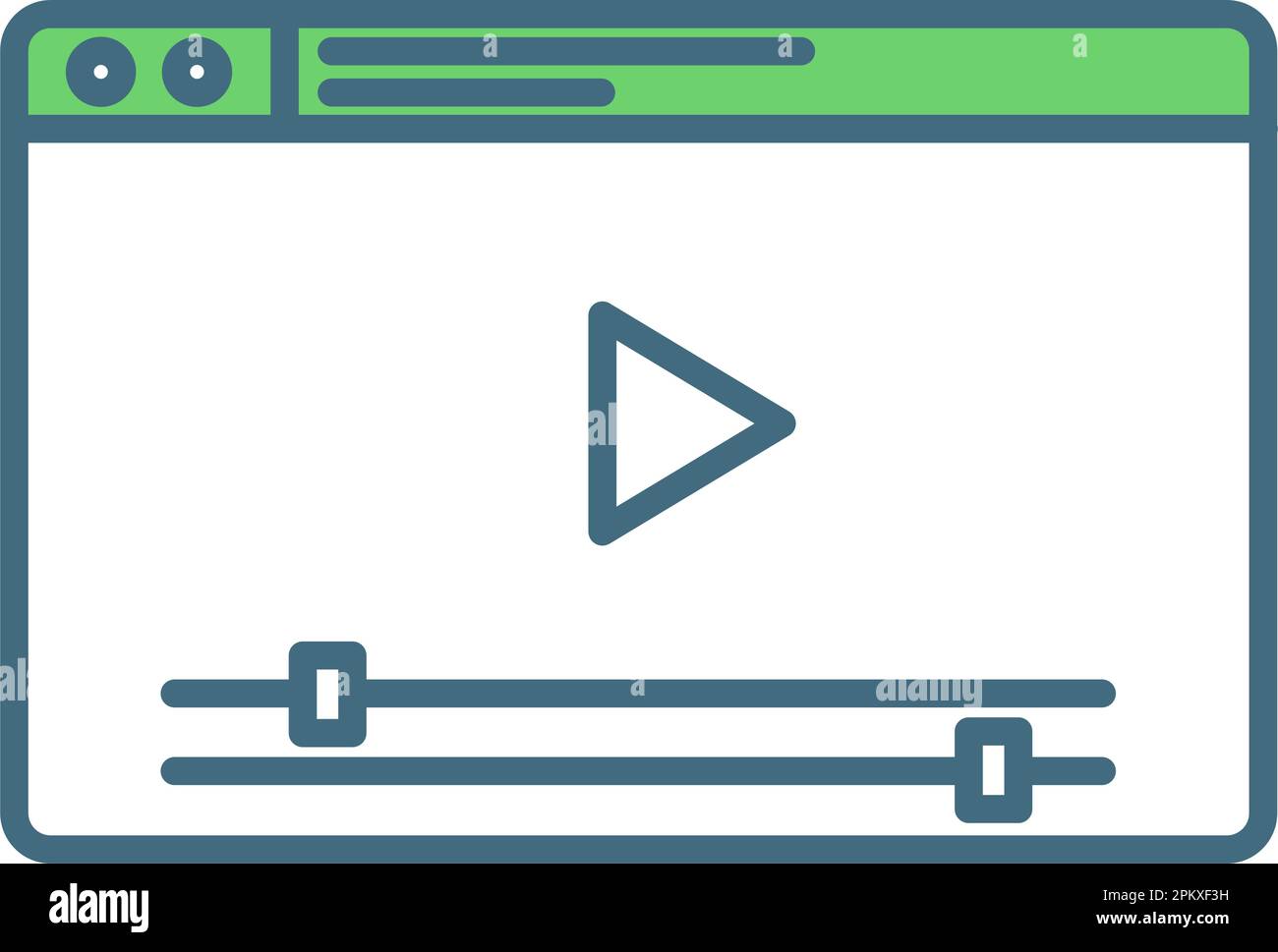 Video app icon player logo vector play button Stock Vector Image & Art ...