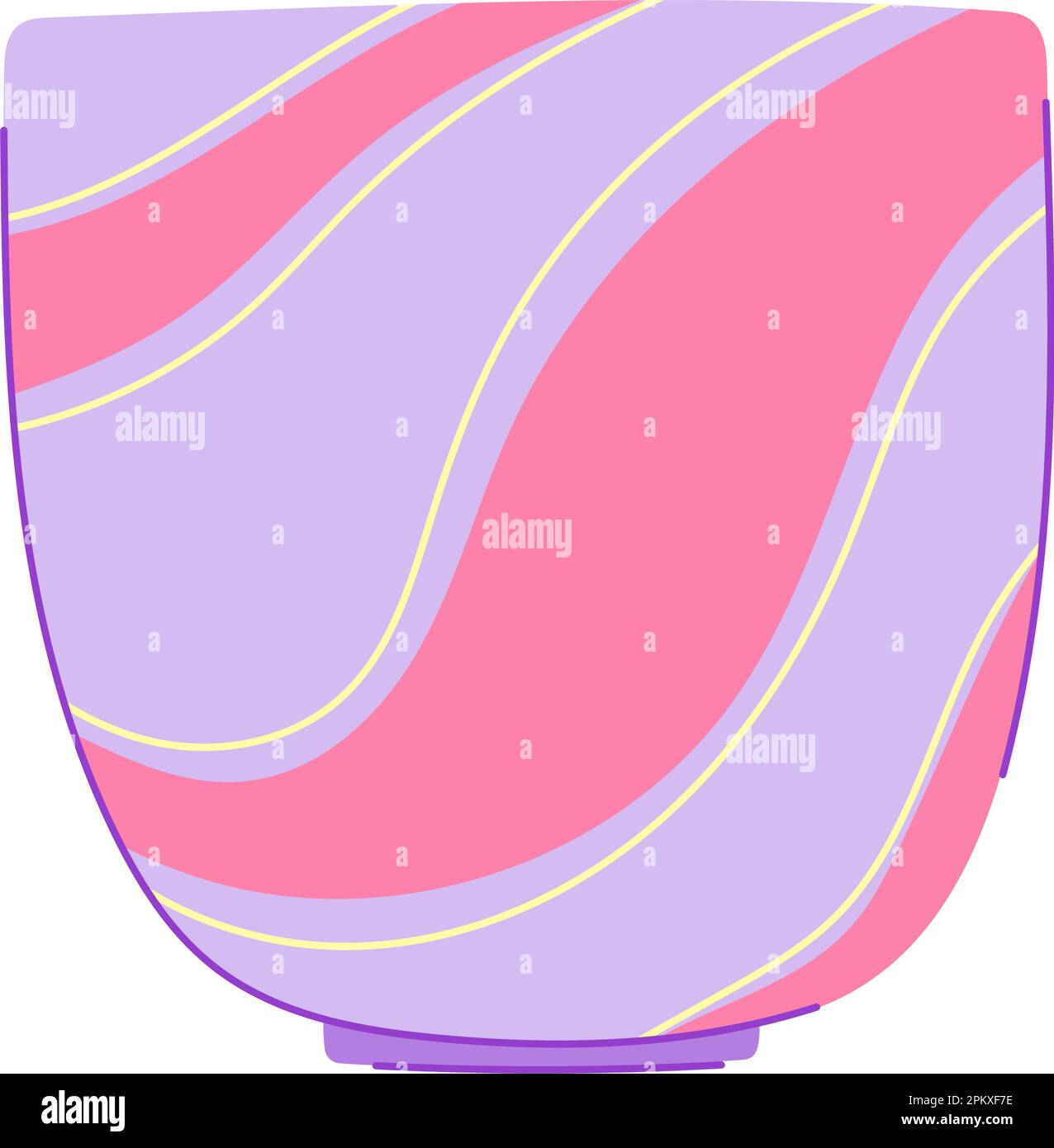 summer flower pot cartoon vector illustration Stock Vector Image & Art ...