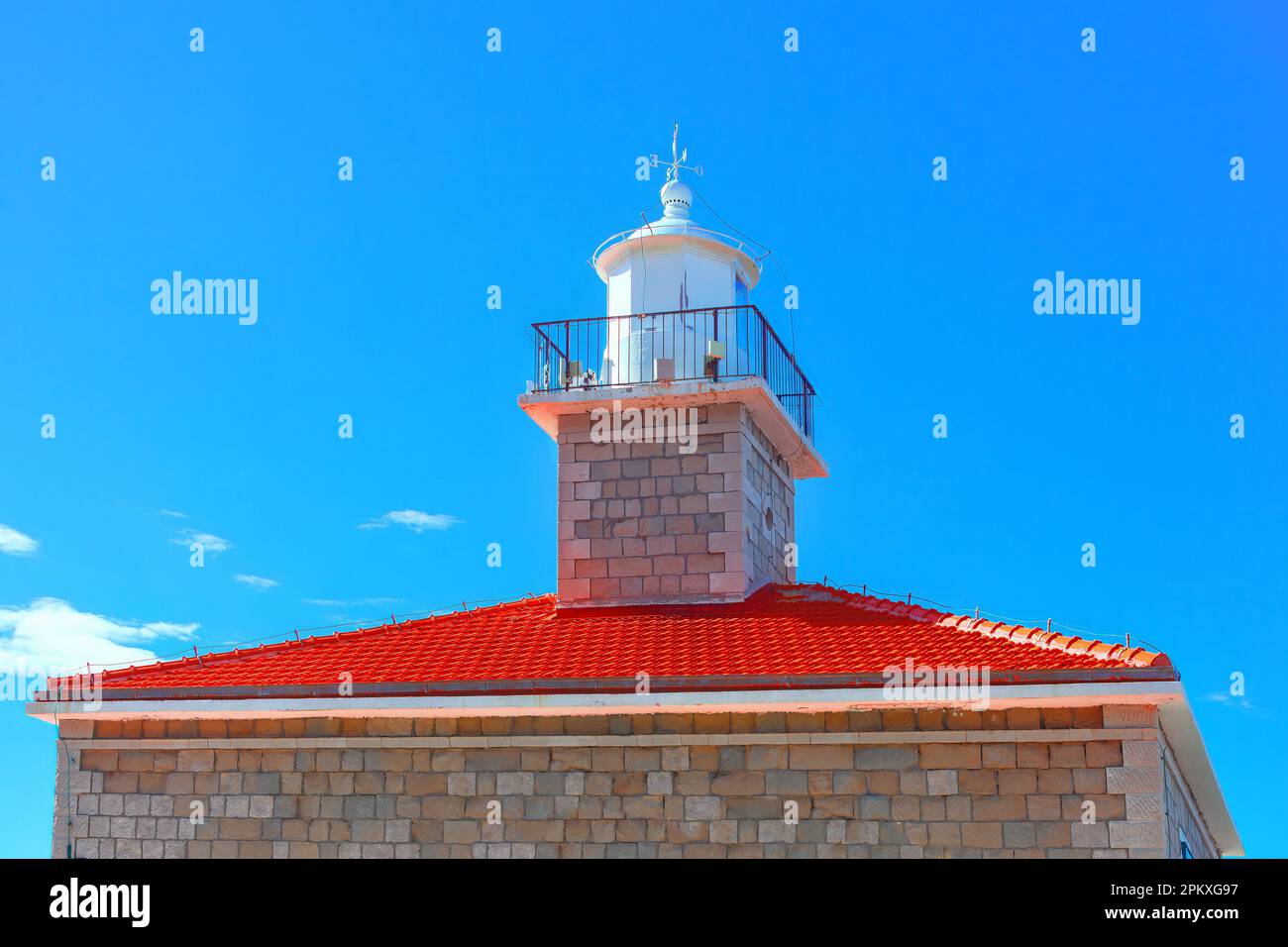 Lighthouse on the rooftop . Sanctus Petrus Lighthouse situated in ...