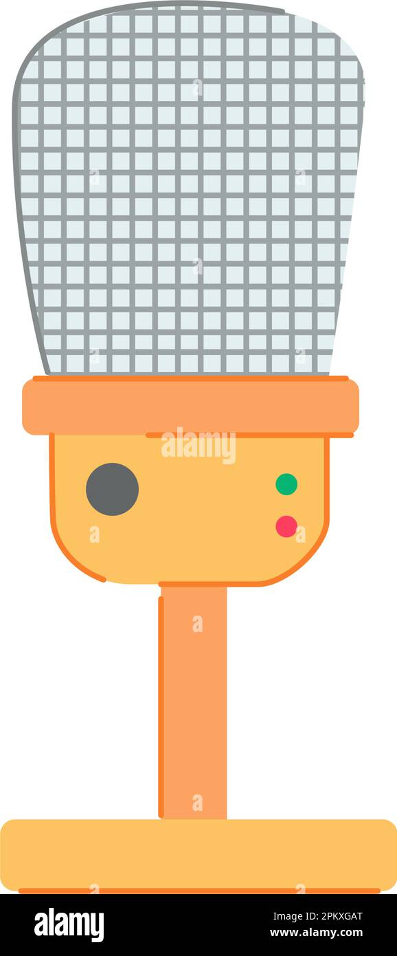 radio microphone music cartoon vector illustration Stock Vector Image ...