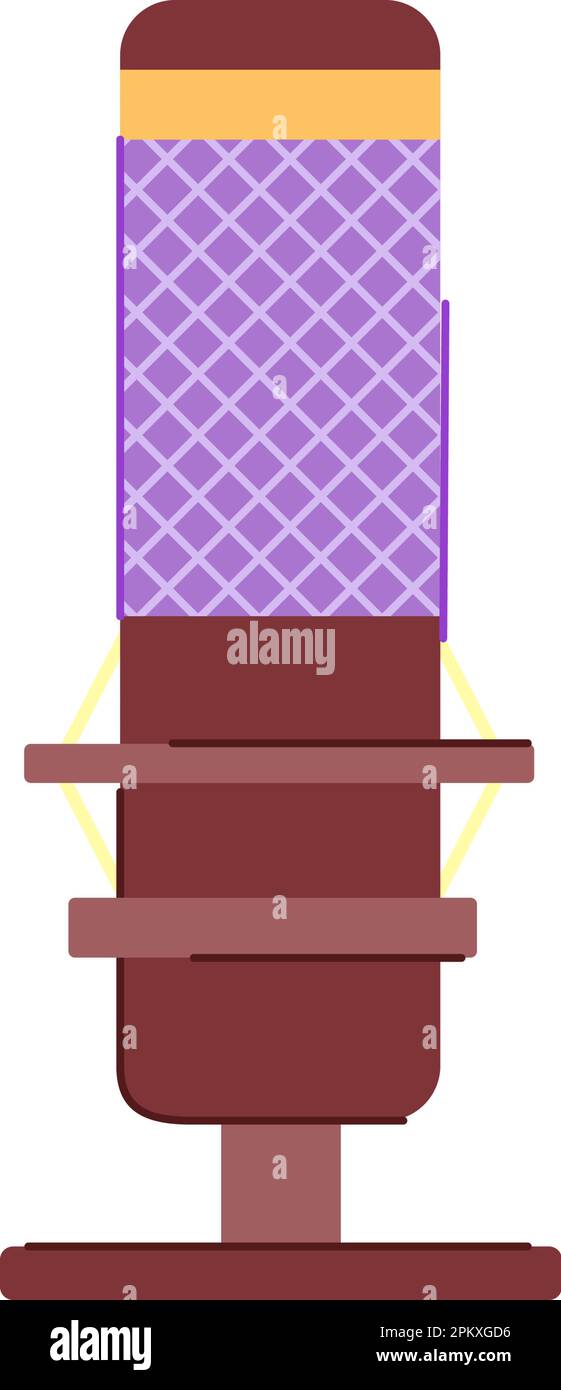 studio microphone music cartoon vector illustration Stock Vector Image ...