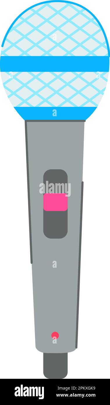 karaoke microphone music cartoon vector illustration Stock Vector Image ...