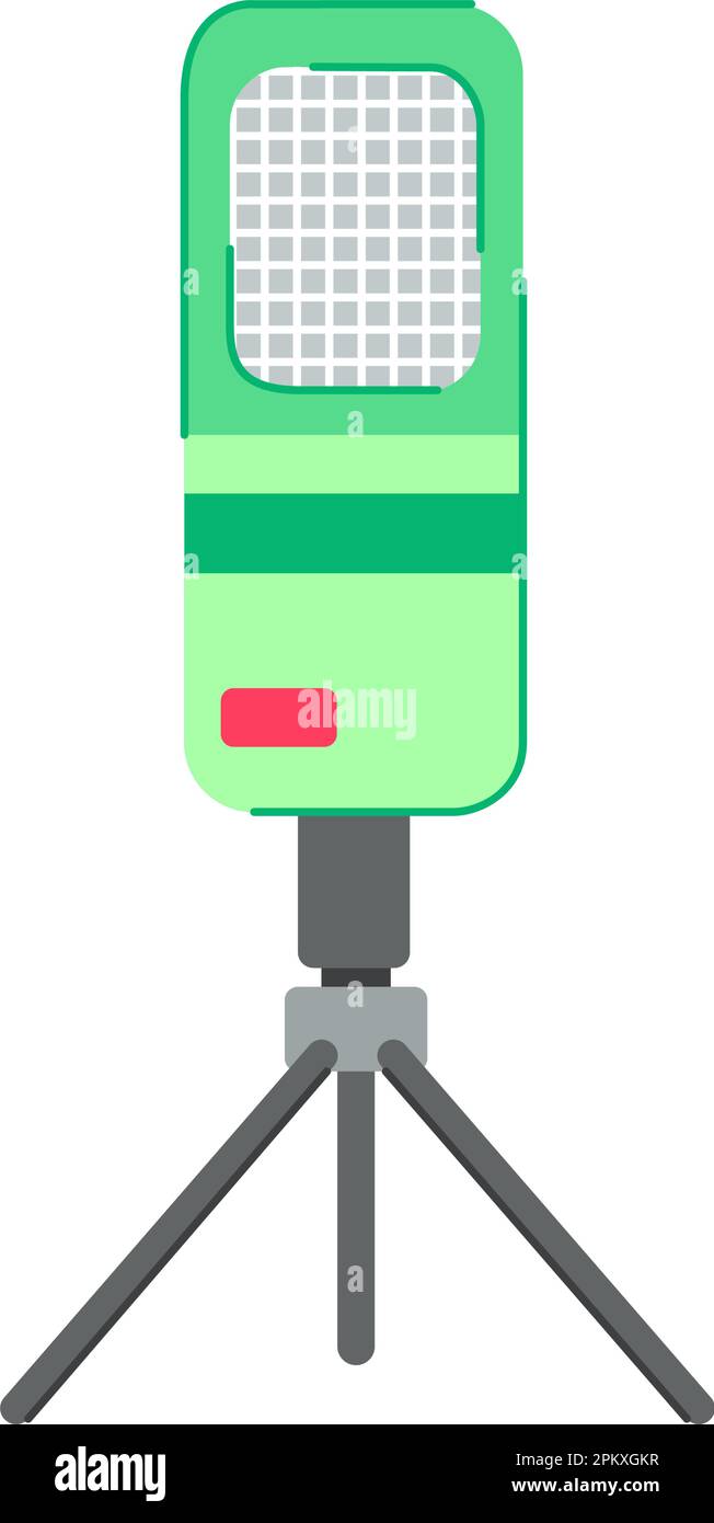 sing microphone music cartoon vector illustration Stock Vector Image ...