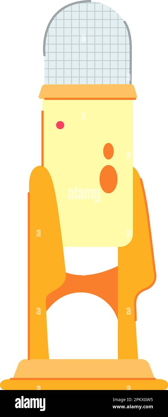 sound microphone music cartoon vector illustration Stock Vector Image ...