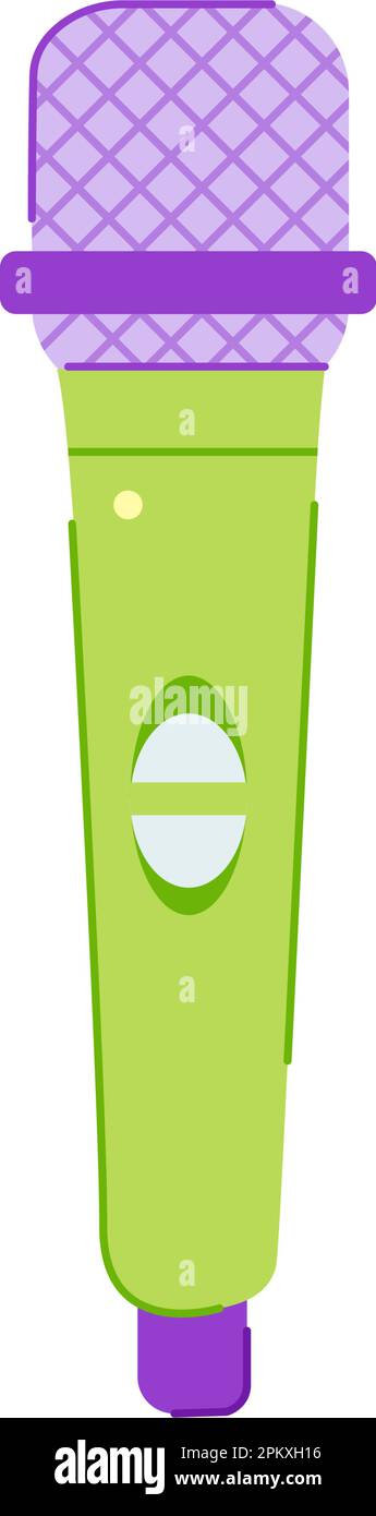 retro microphone music cartoon vector illustration Stock Vector Image ...