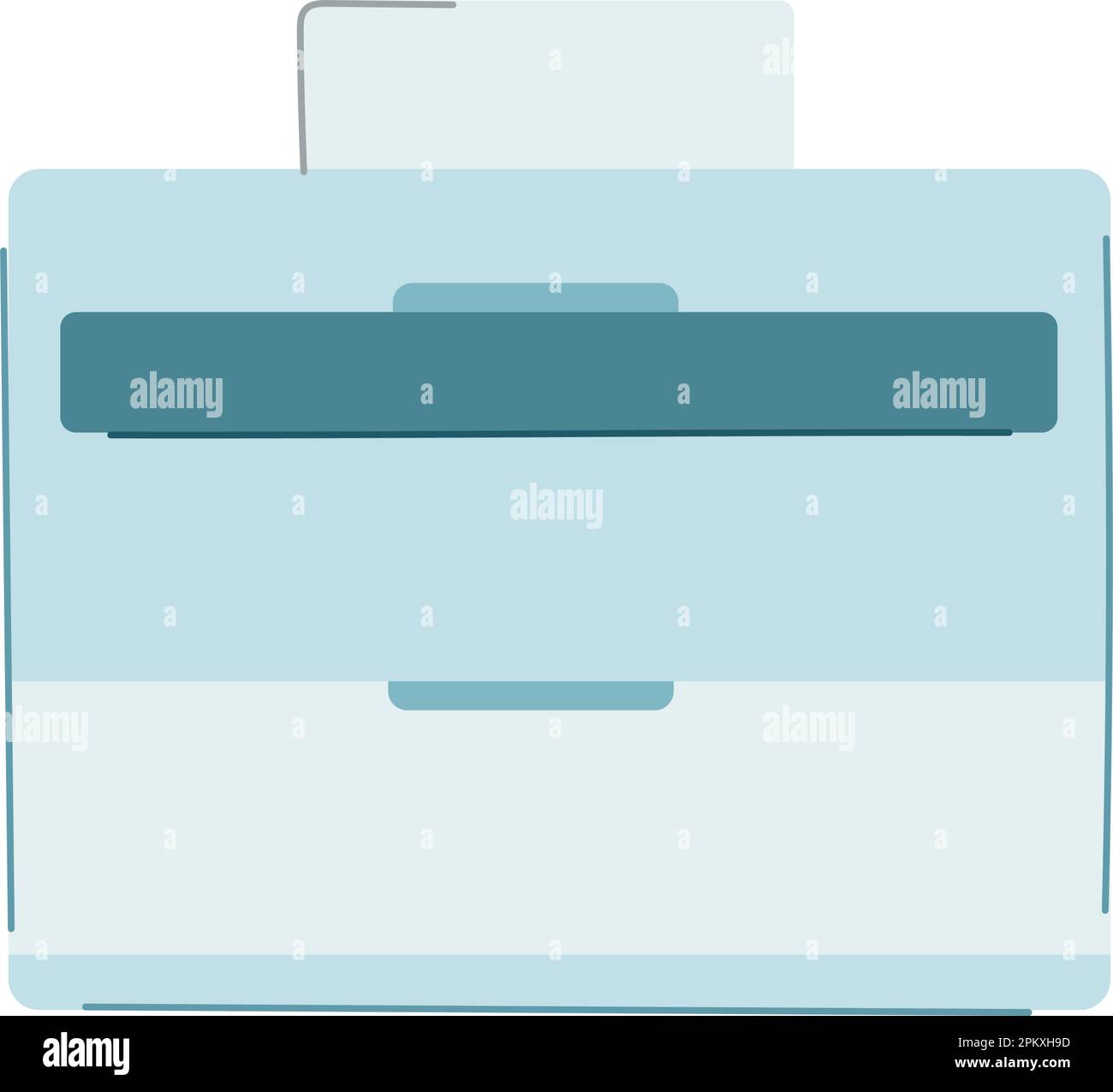 office printer paper cartoon vector illustration Stock Vector Image ...