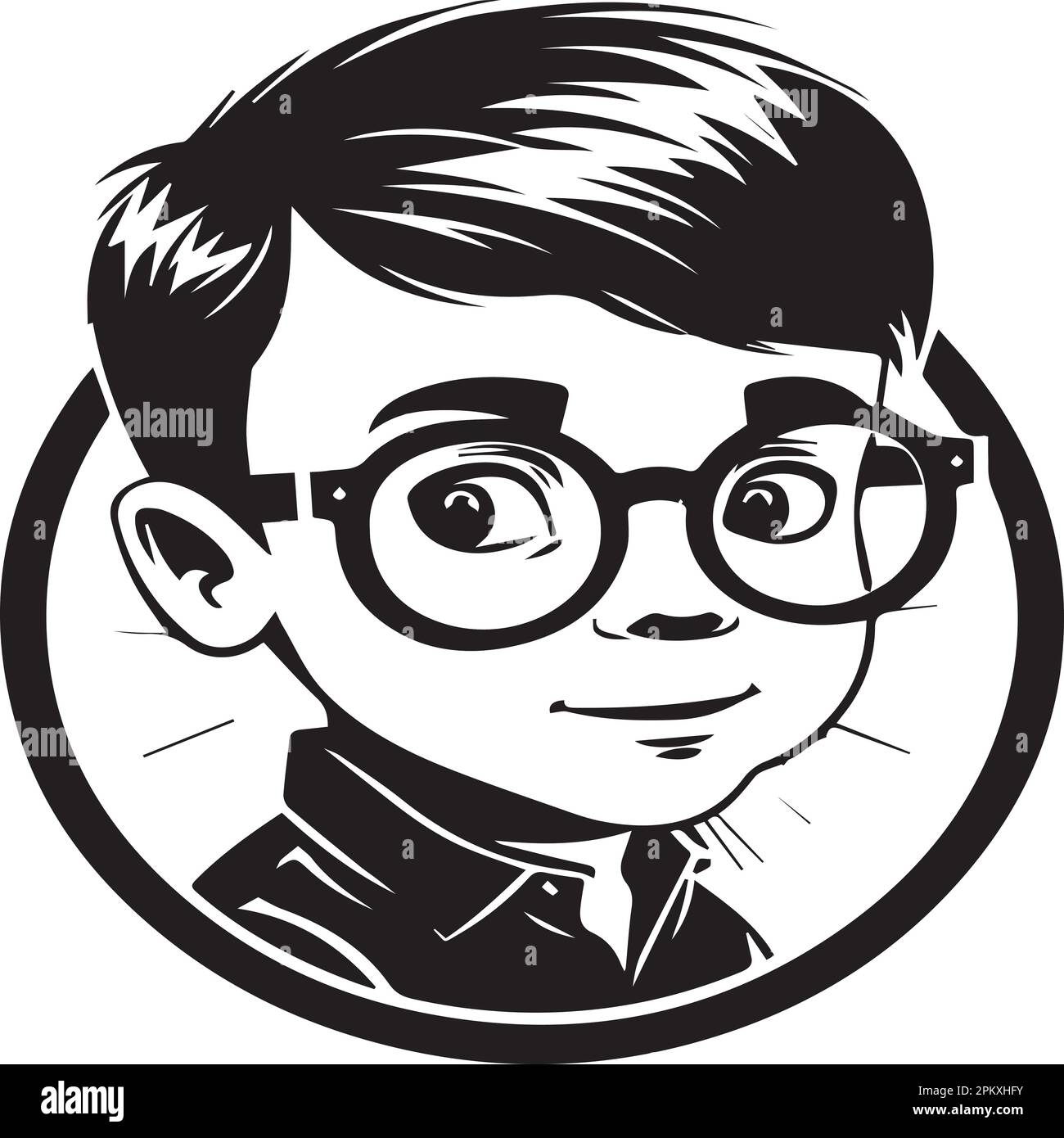 Geek boy Black and White Stock Photos & Images - Alamy