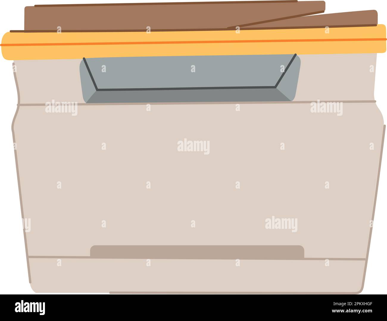 document printer paper cartoon vector illustration Stock Vector Image ...