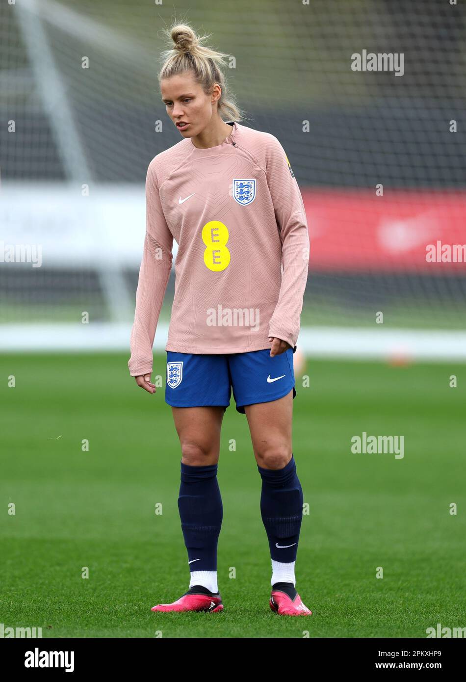 England's Rachel Daly during a training session at The Lensbury Resort ...