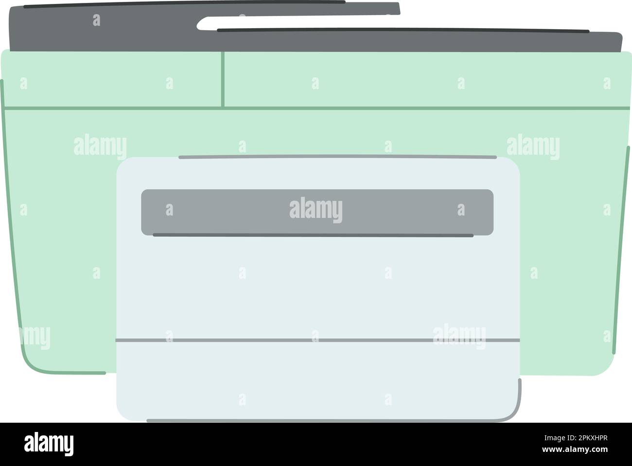 fax printer paper cartoon vector illustration Stock Vector Image & Art ...