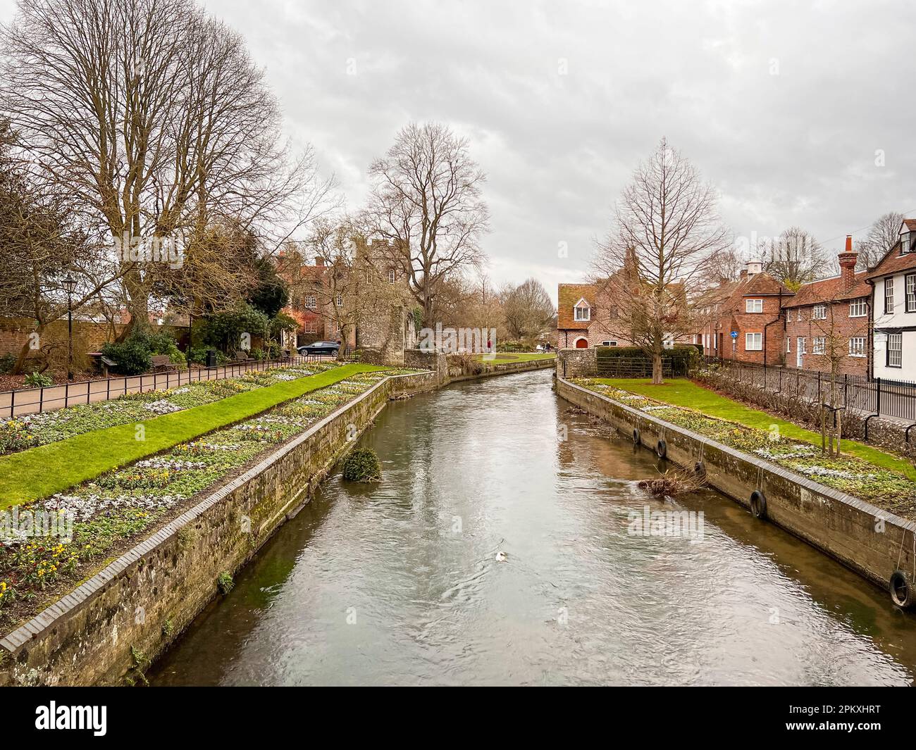River Stour at Westgate Gardens, Canterbury, Kent, UK Stock Photo - Alamy