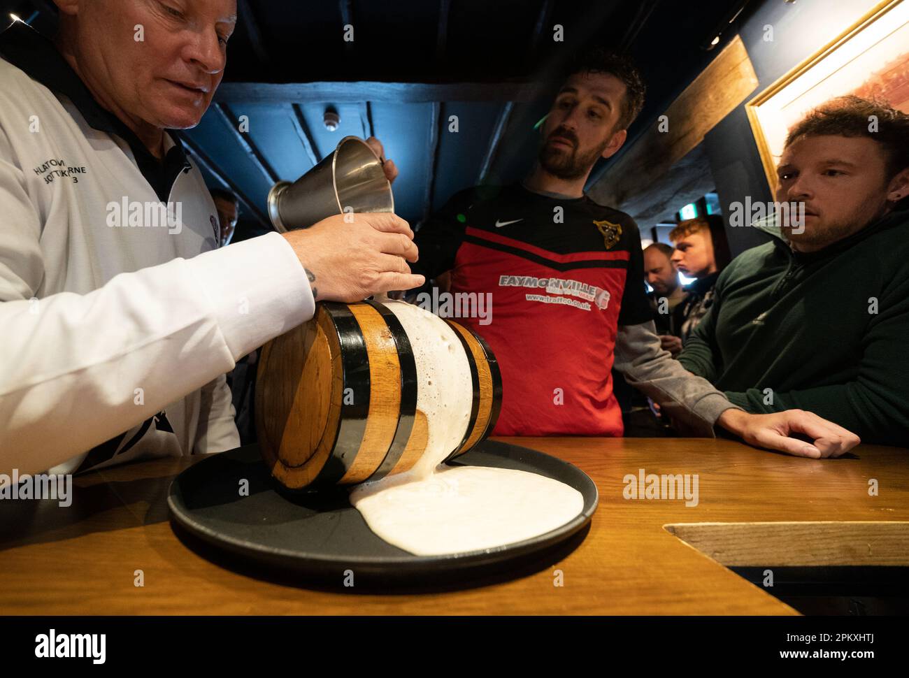 One of the 'bottles', an old field barrel holding about a gallon of ...