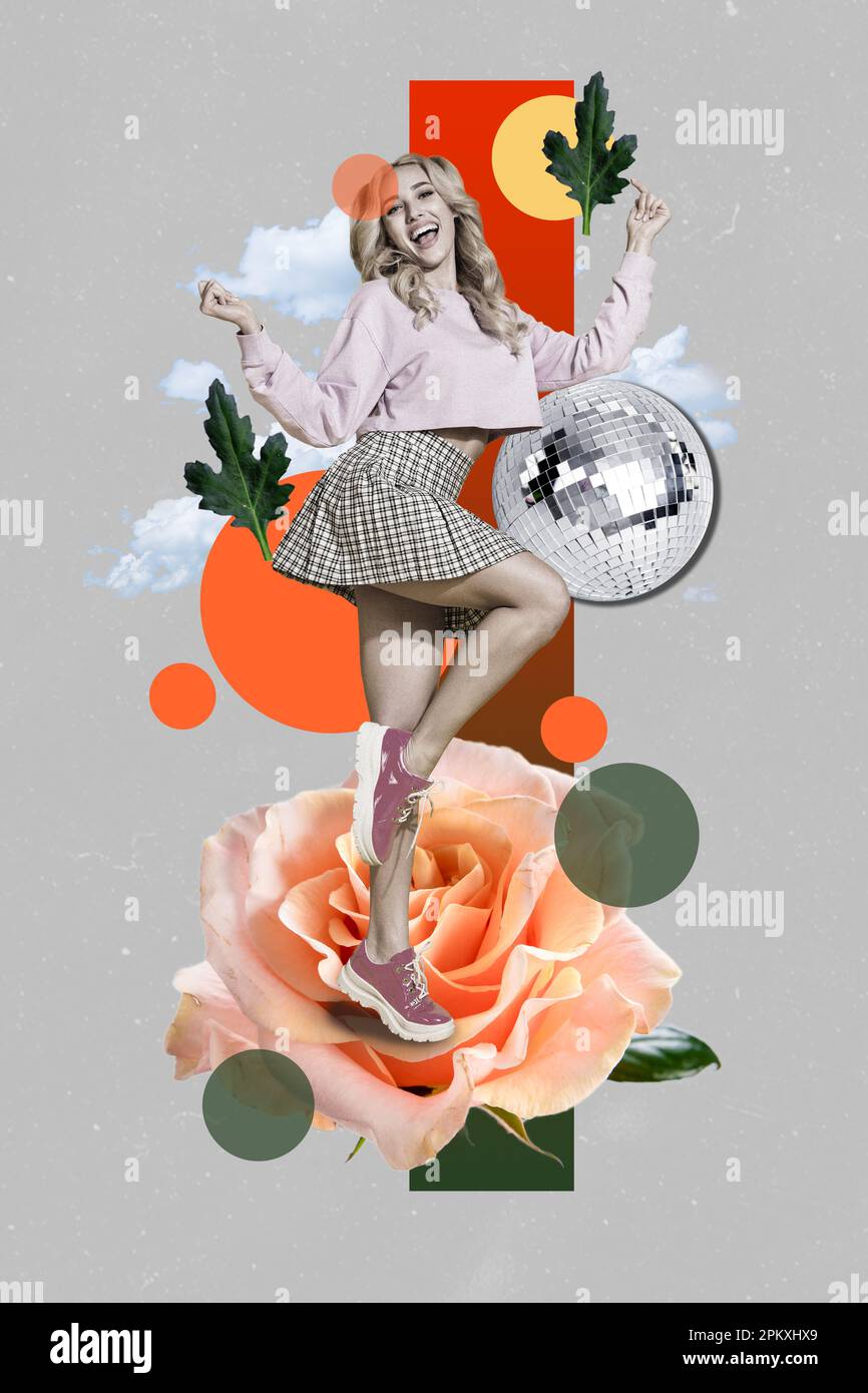 Dancing lady flower illustration hi-res stock photography and images ...