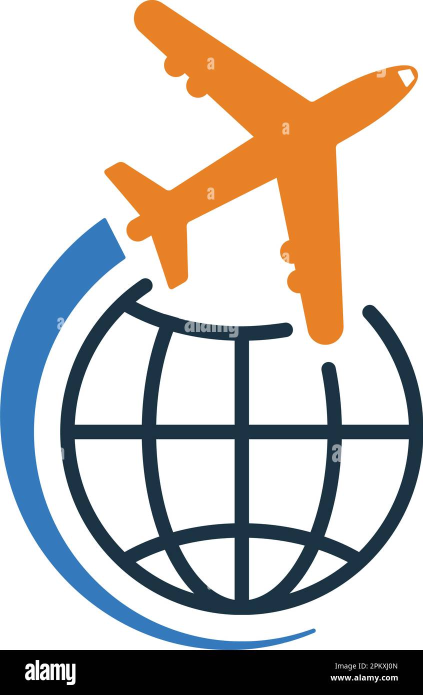 Abroad, flight icon - Use for commercial purposes, print media, web or ...