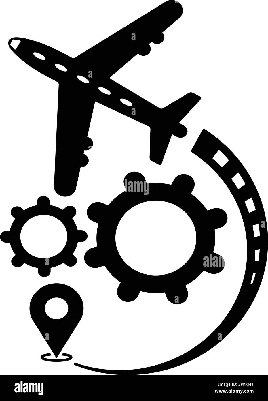 Airplane maintenance icon - Use for commercial purposes, print media ...