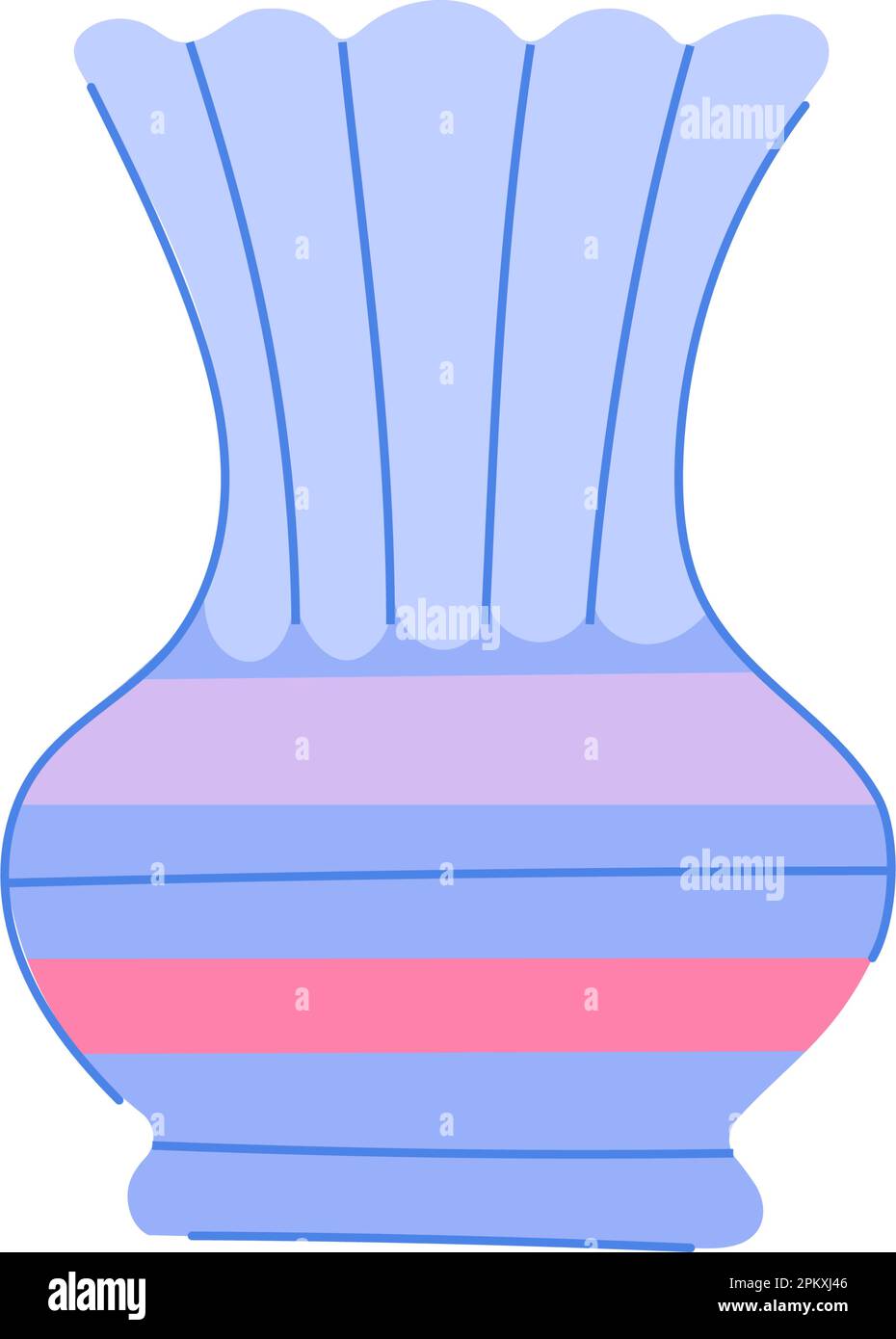 glass vase flower cartoon vector illustration Stock Vector Image & Art ...