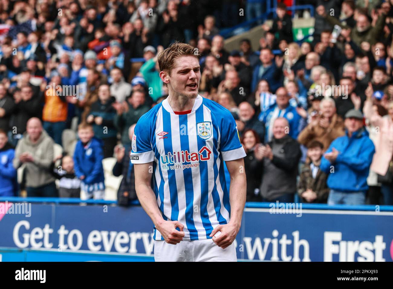 Jack Rudoni #22 of Huddersfield Town celebrates his goal to make it 2-0 ...