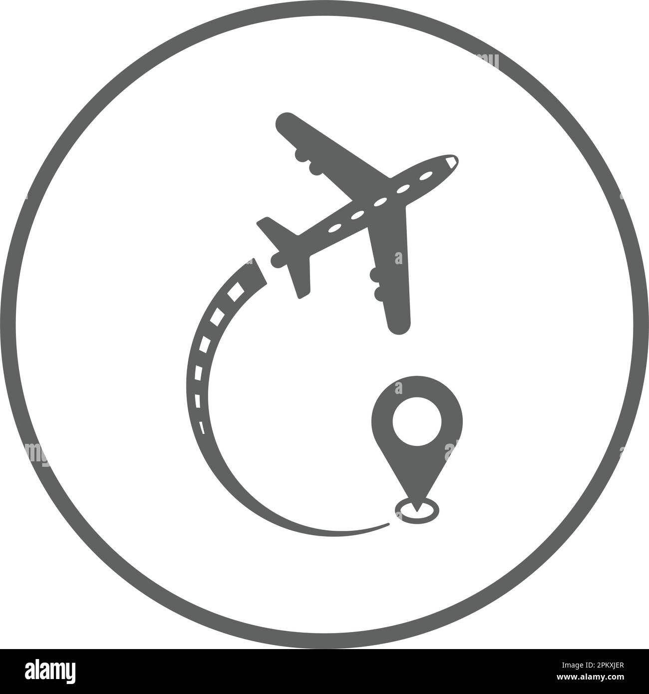 Flight Route location icon - Use for commercial purposes, print media ...
