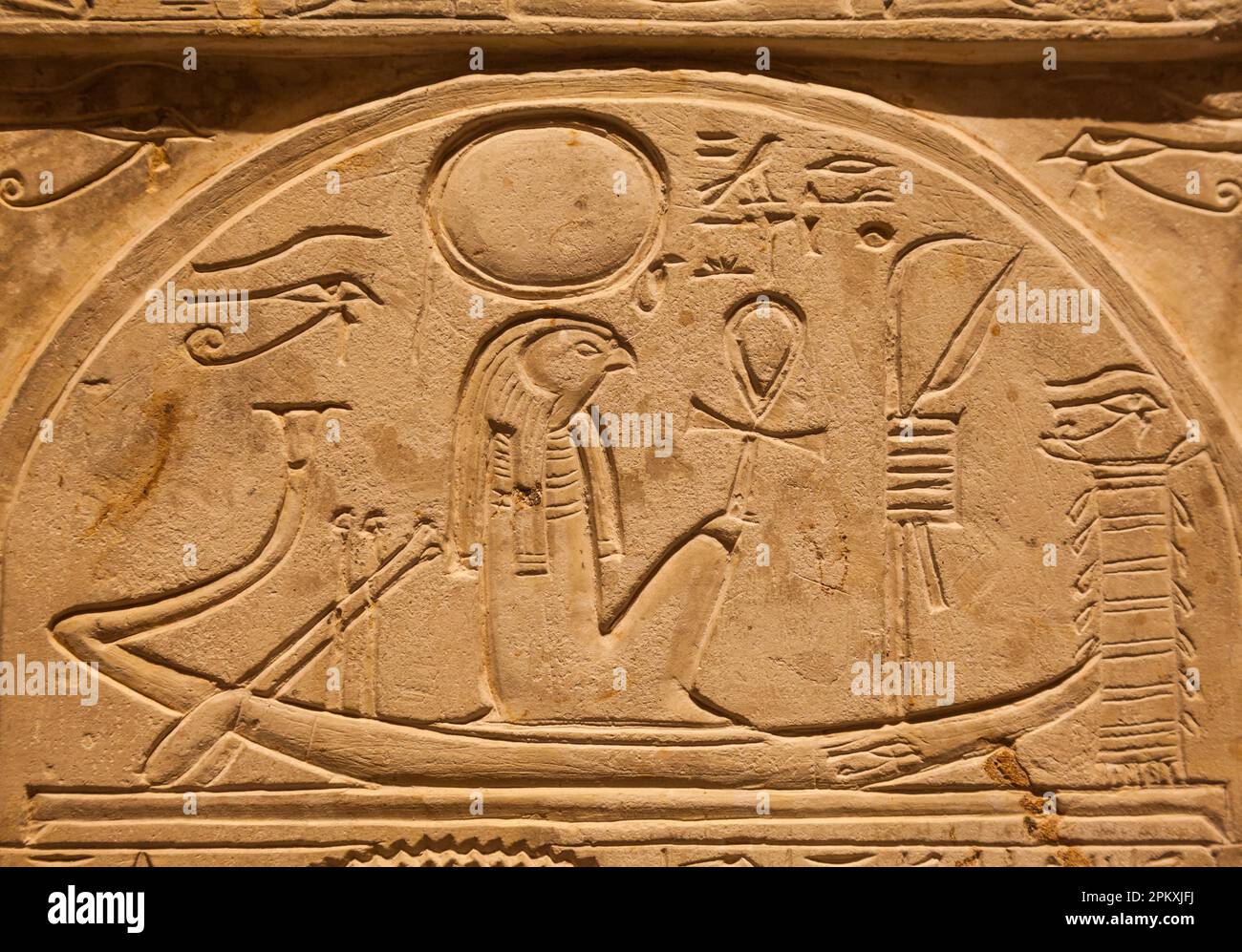 Ra or Re is the ancient Egyptian solar deity - 1000 B.C Stock Photo - Alamy