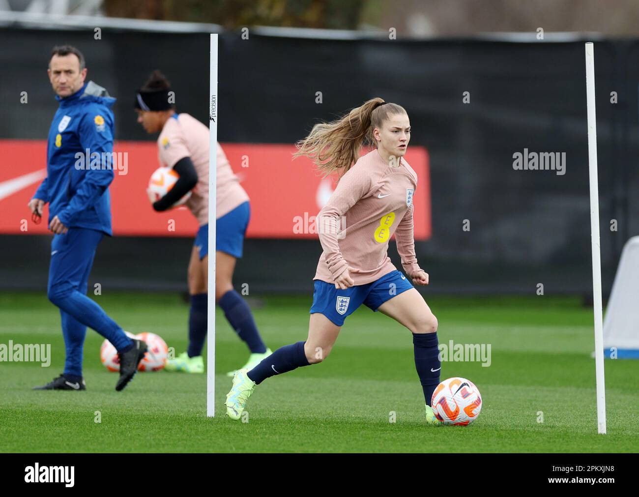 England's Jess Park during a training session at The Lensbury Resort ...