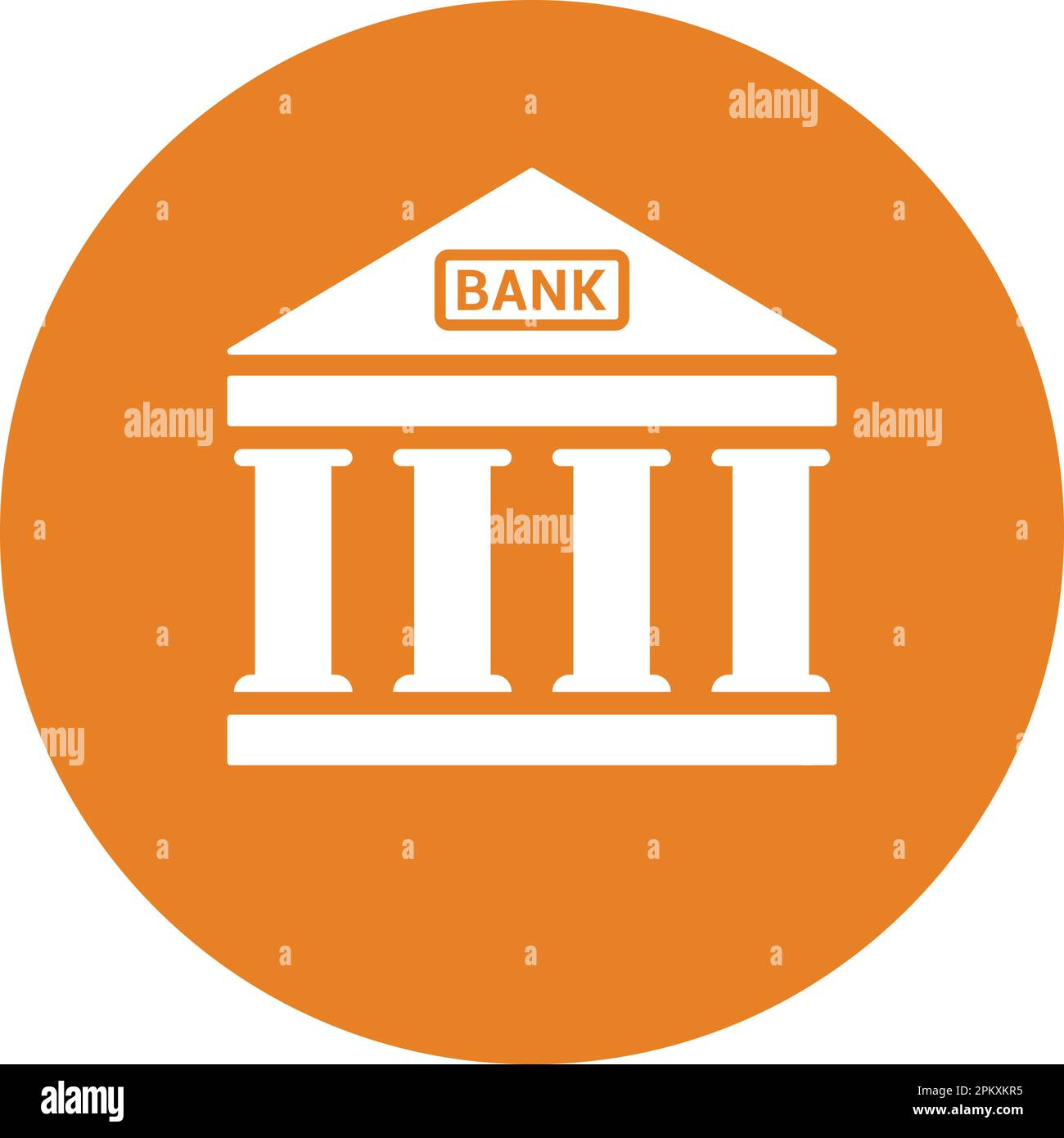 Bank building icon - Vector EPS file. Perfect use for print media, web, stock images, commercial ...