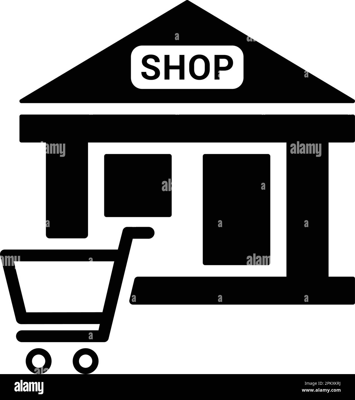 shop icon - Vector EPS file. Perfect use for print media, web, stock ...