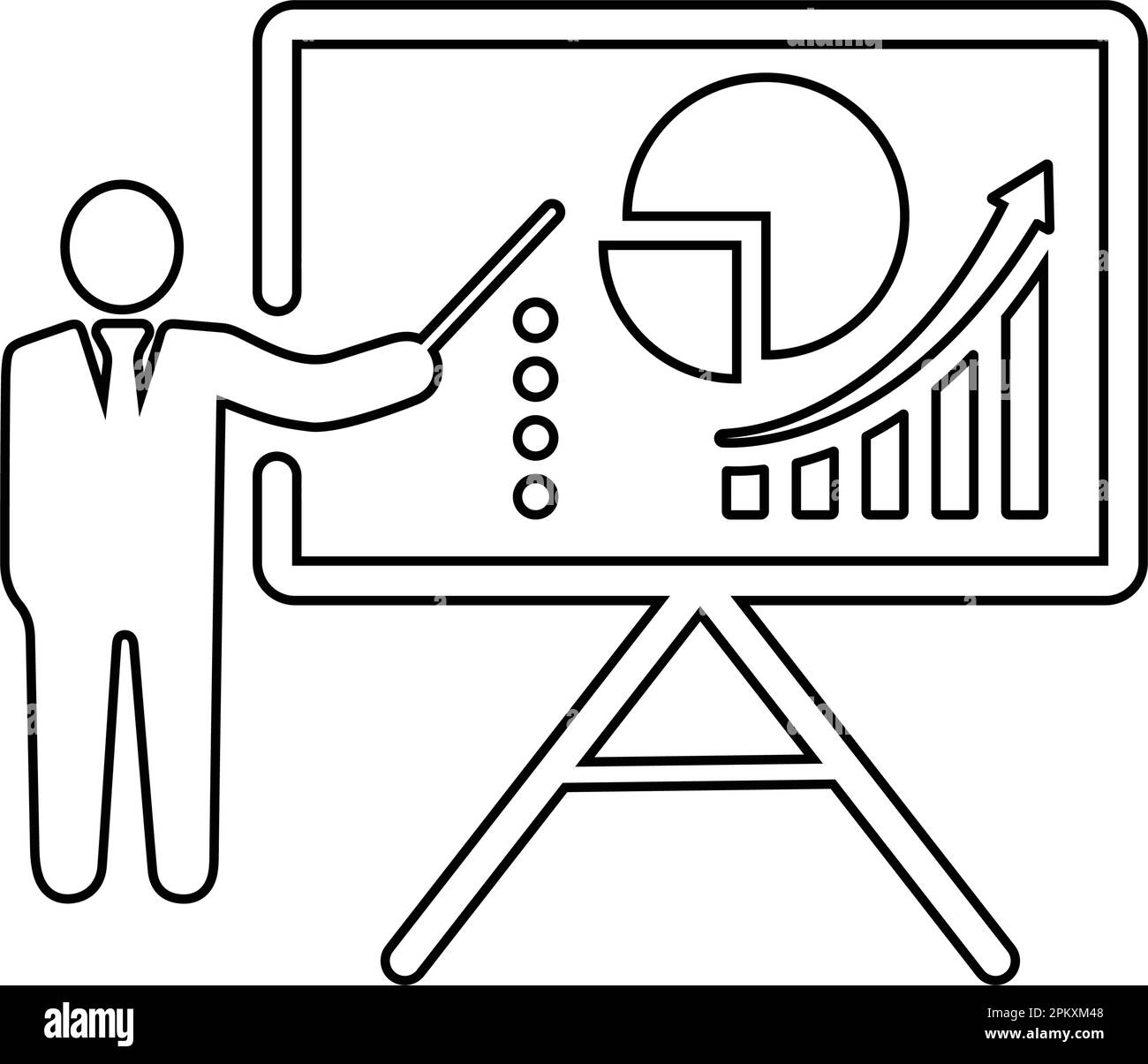 Business presentation icon - Simple editable vector EPS file Stock ...