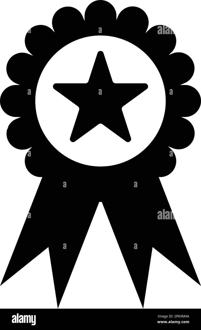 Badge, star icon - Vector EPS file. Perfect use for print media, web ...