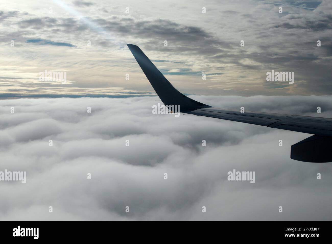 Aeroplane wings, clouds Stock Photo - Alamy