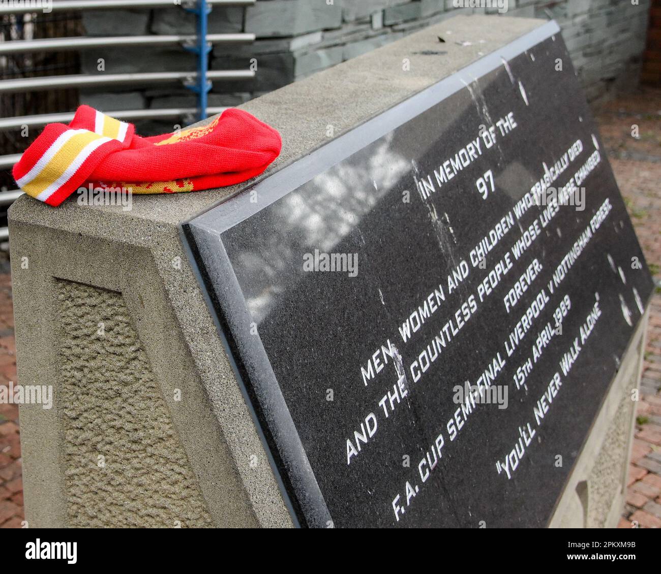 Memorial to the 97 fans that lost their lives 15th April 1989 at ...