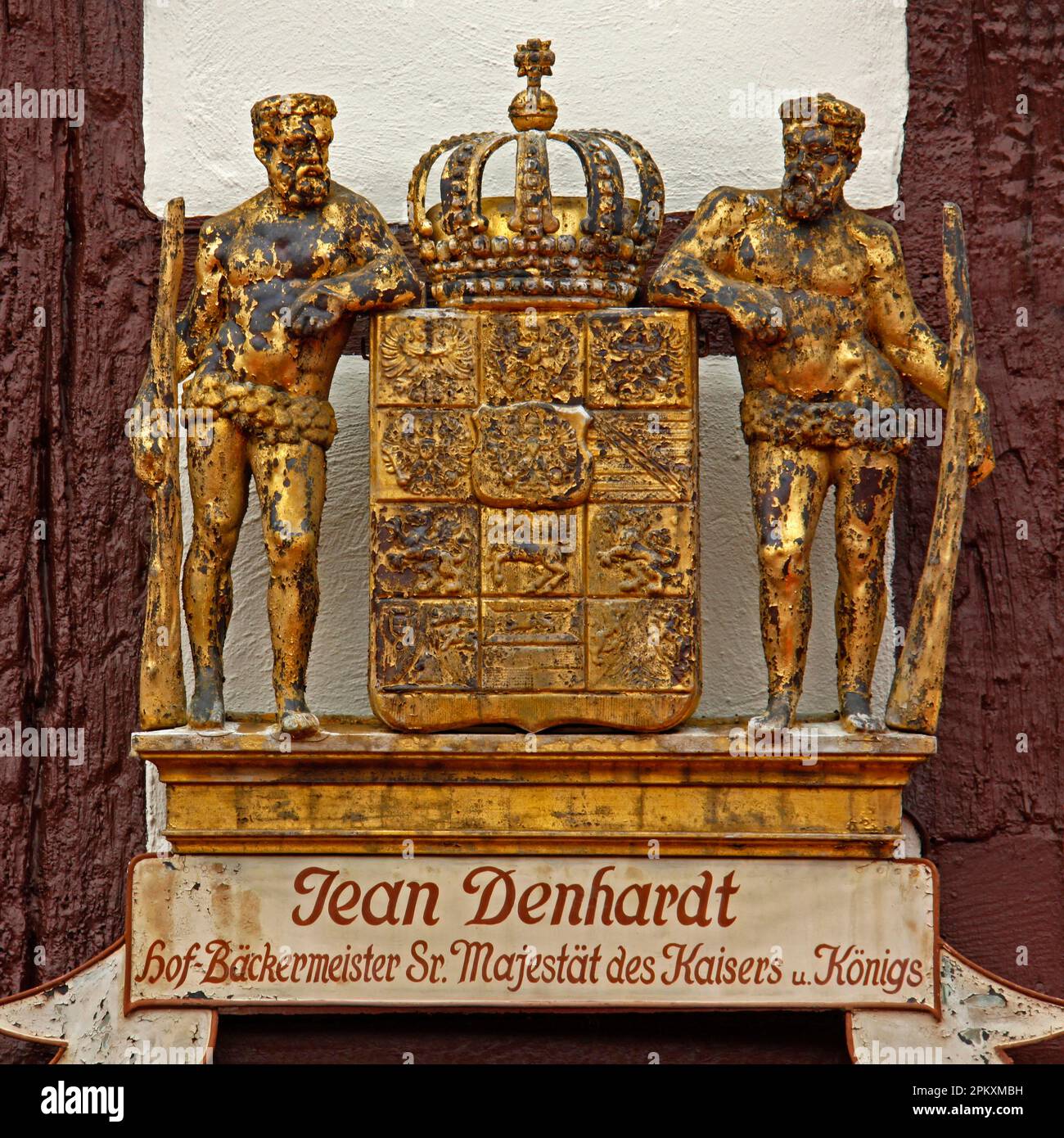 Sign of the bakery Jean Denhardt, former master baker to His Majesty ...