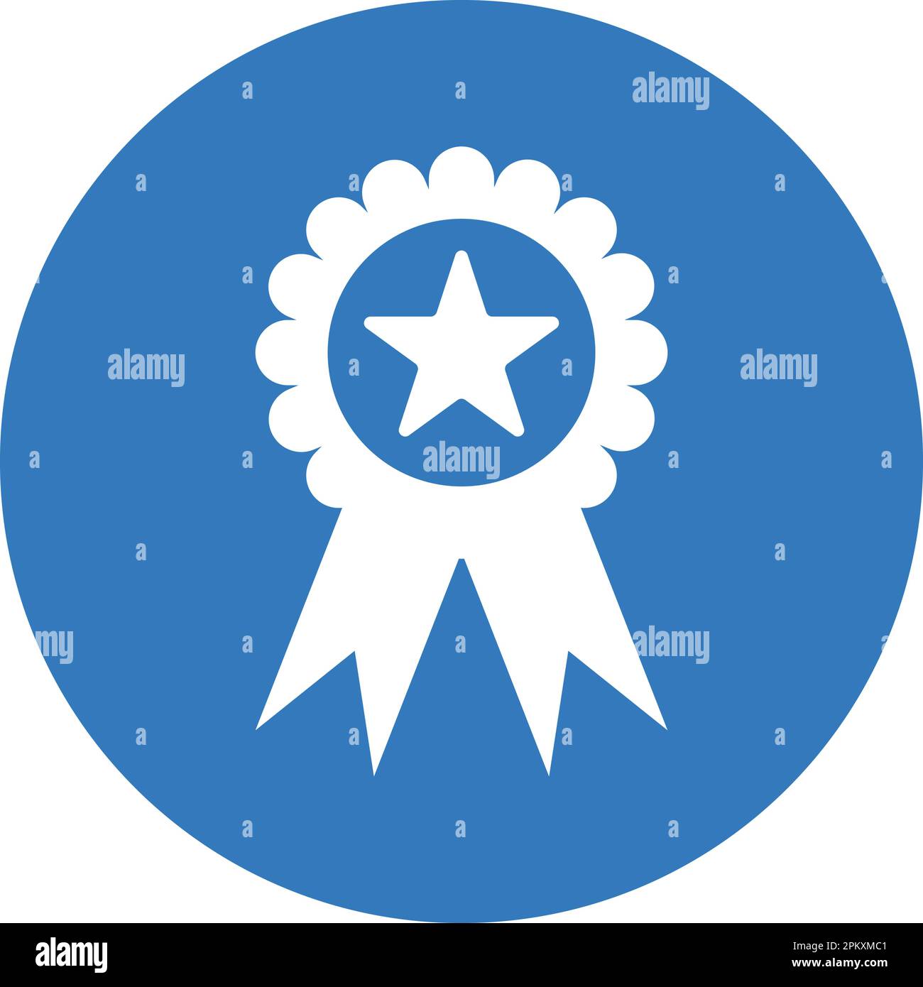 Badge, star icon - Vector EPS file. Perfect use for print media, web ...