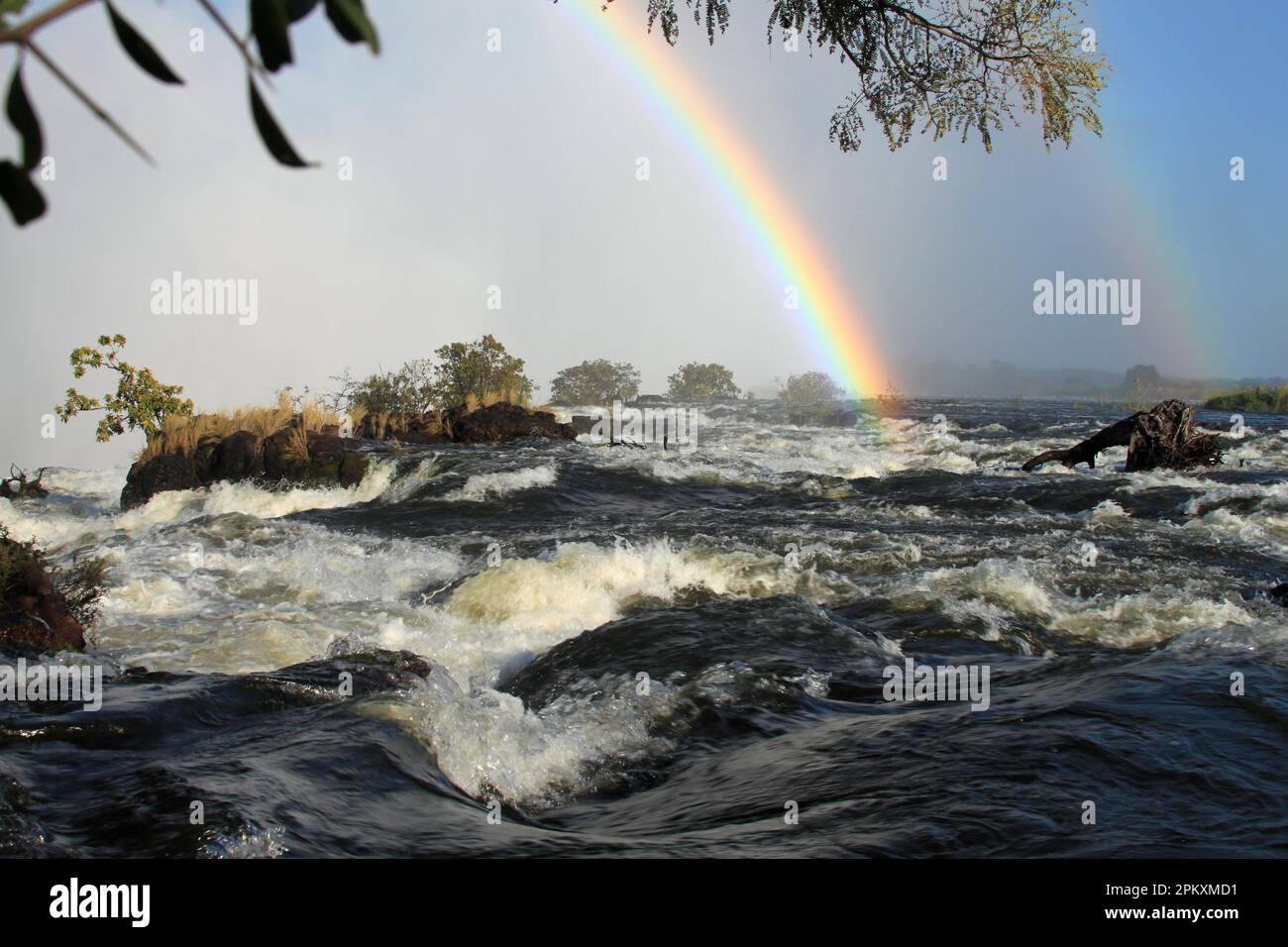 Eastern Falls, Victoria Falls, Zambezi, Livingstone (thundering smoke ...