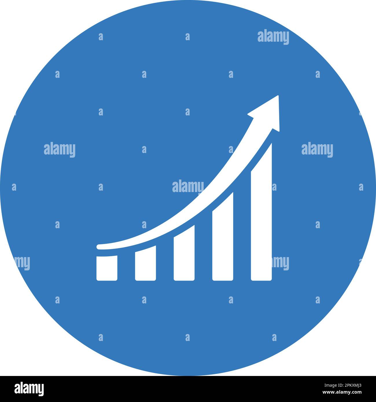 Chart, growth icon - Vector EPS file. Perfect use for print media, web, stock images, commercial ...