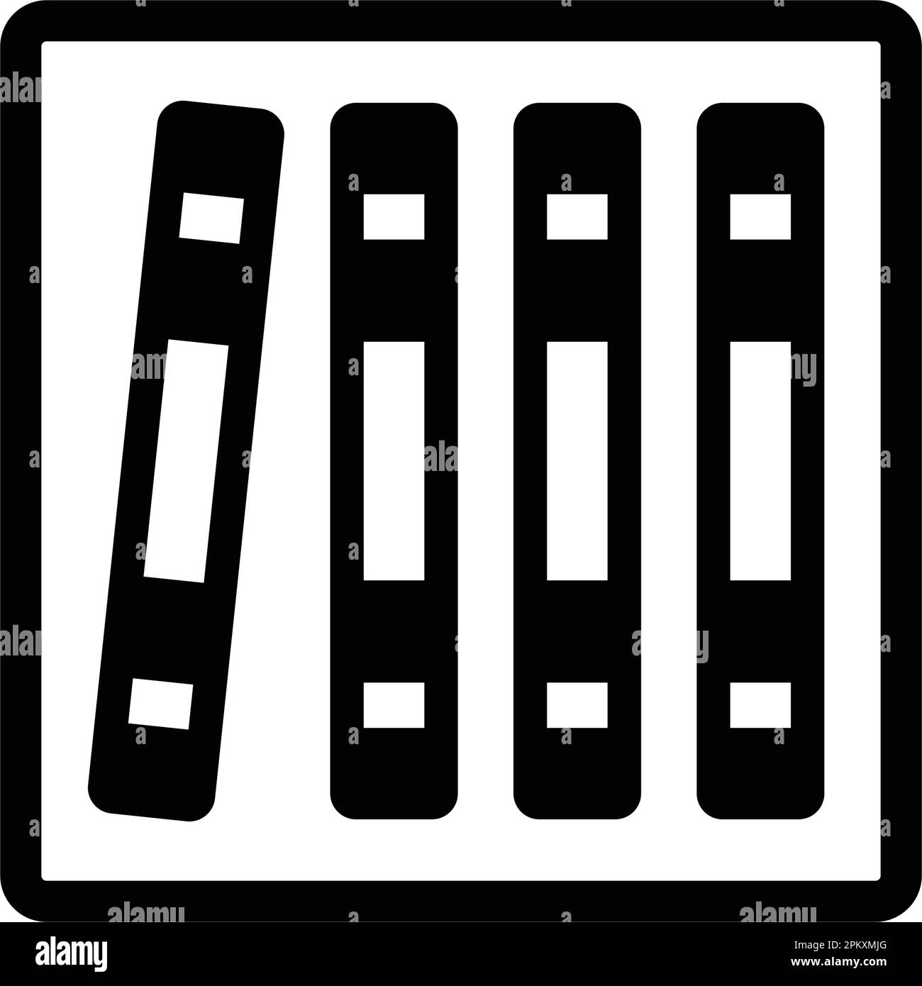 Books, library icon - Vector EPS file. Perfect use for print media, web ...