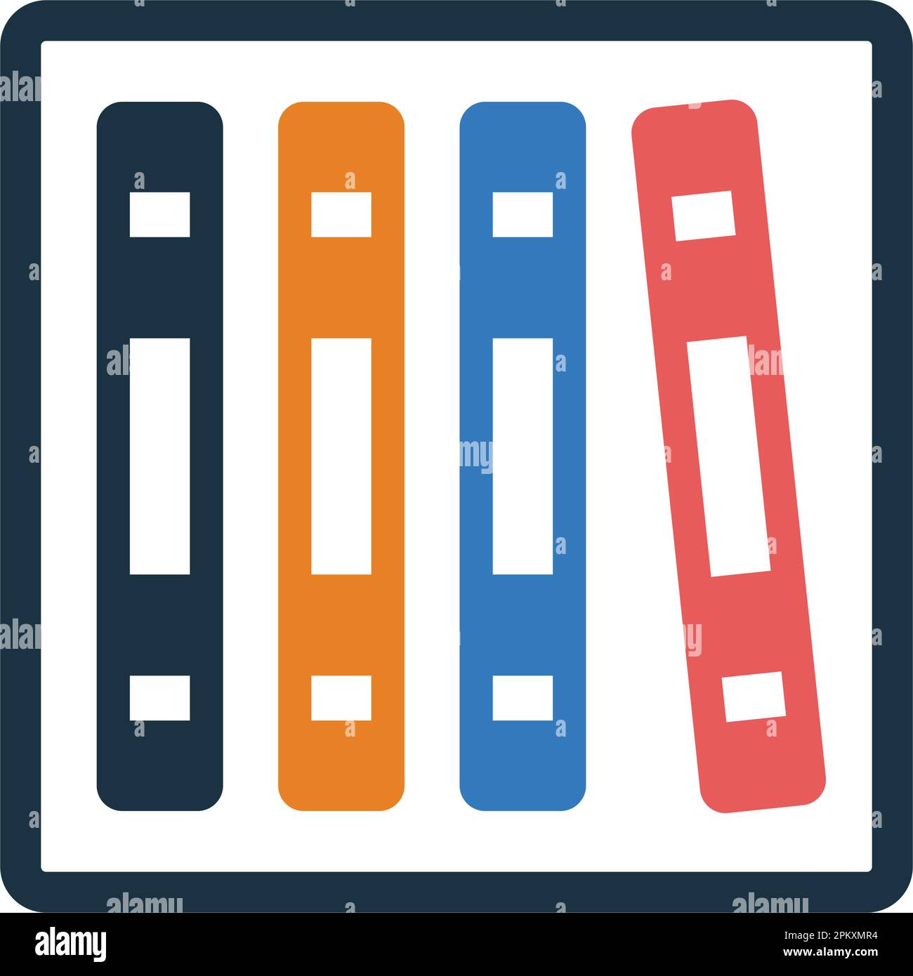 Books, library icon - Vector EPS file. Perfect use for print media, web, stock images ...