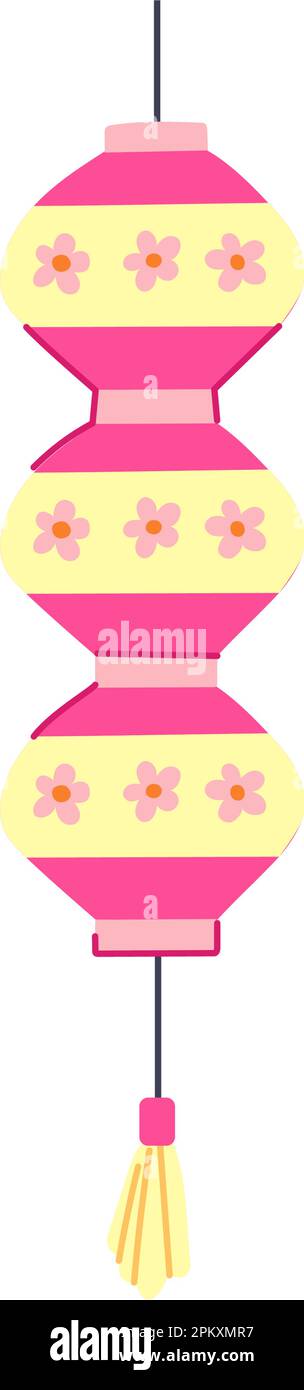 new asian lantern cartoon vector illustration Stock Vector Image & Art ...