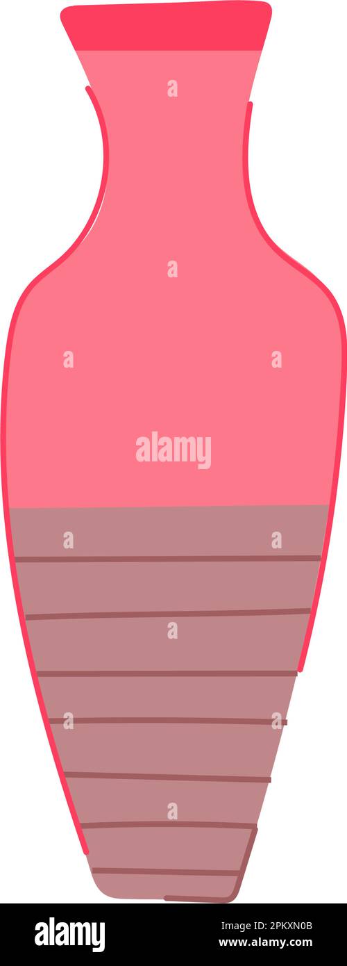 beautiful vase flower cartoon vector illustration Stock Vector Image ...