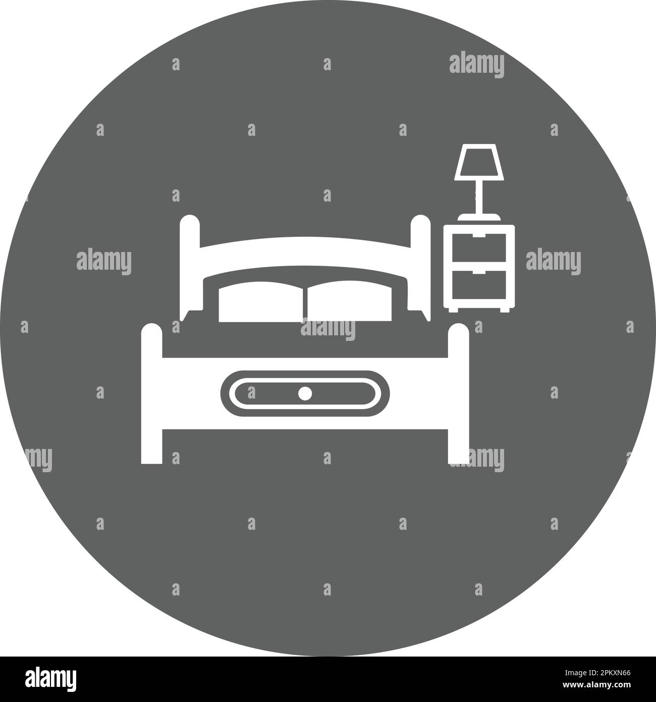 Bed, sleep, bedroom icon - Simple editable vector EPS file Stock Vector ...