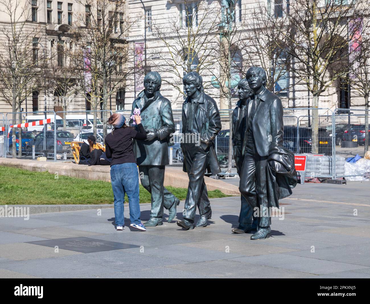 The Beatles Statues in Liverpool sculpted by Andy Edwards depicting a ...