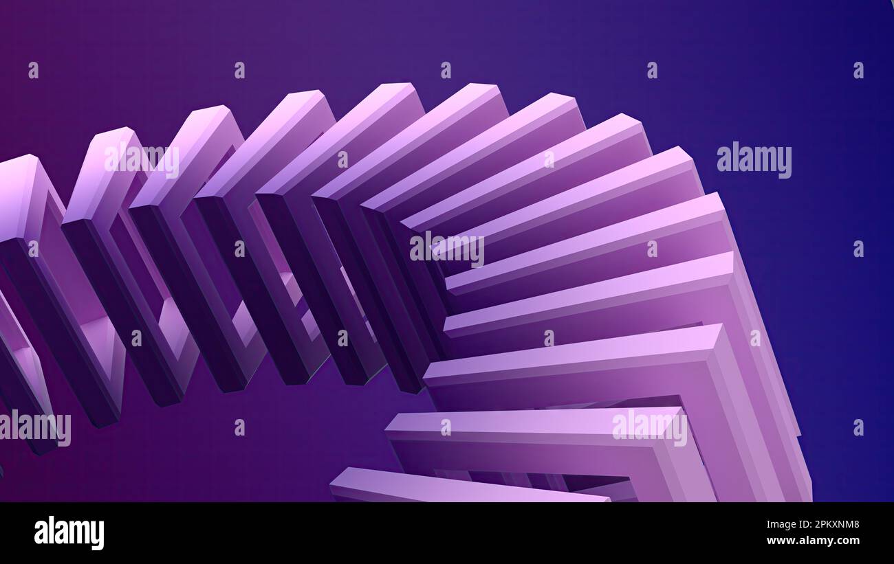 Crystal plates bending to form a round cylinder Pop abstract Elegant ...