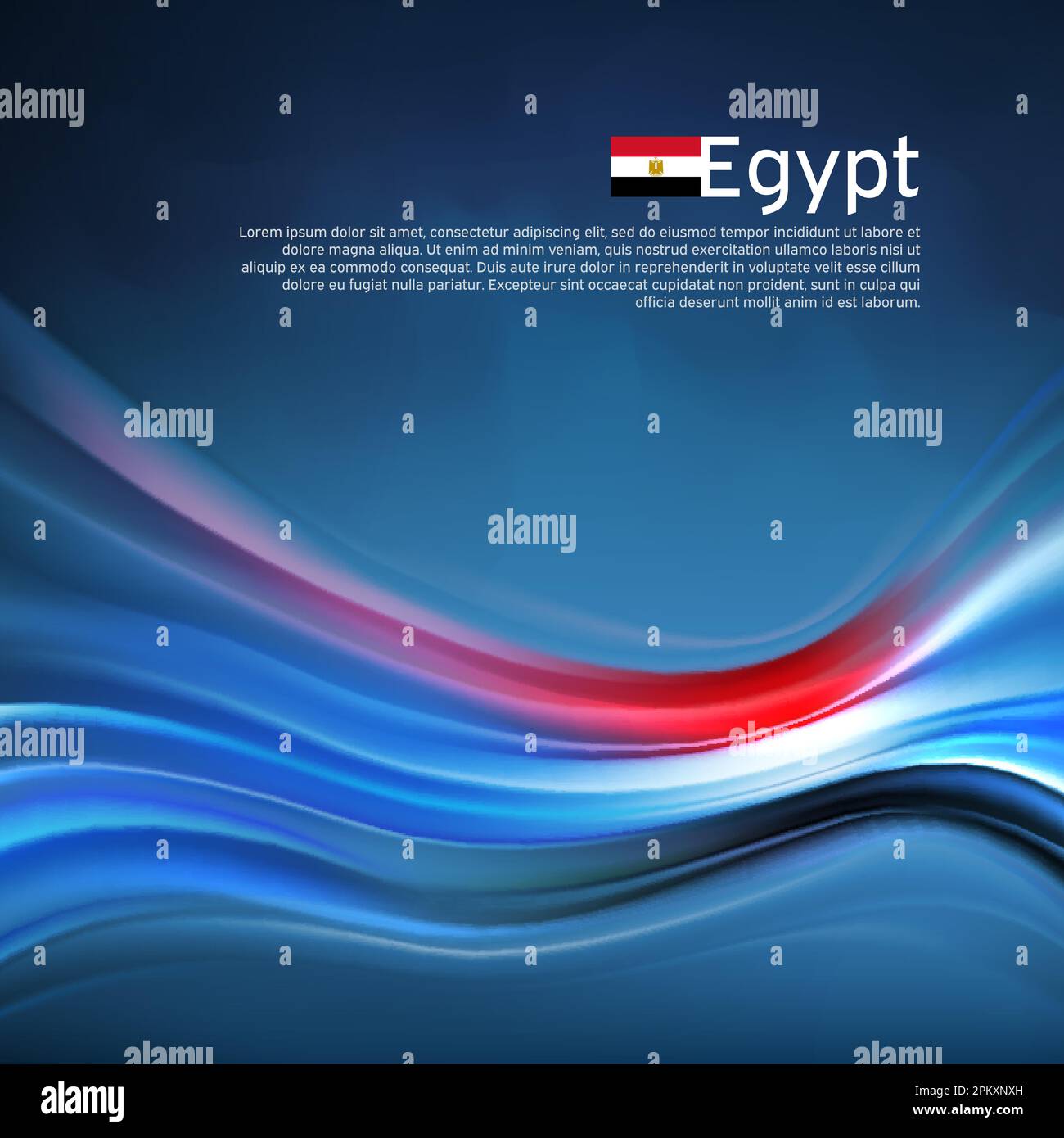 Egypt abstract flag background. Blurred pattern of light lines in ...